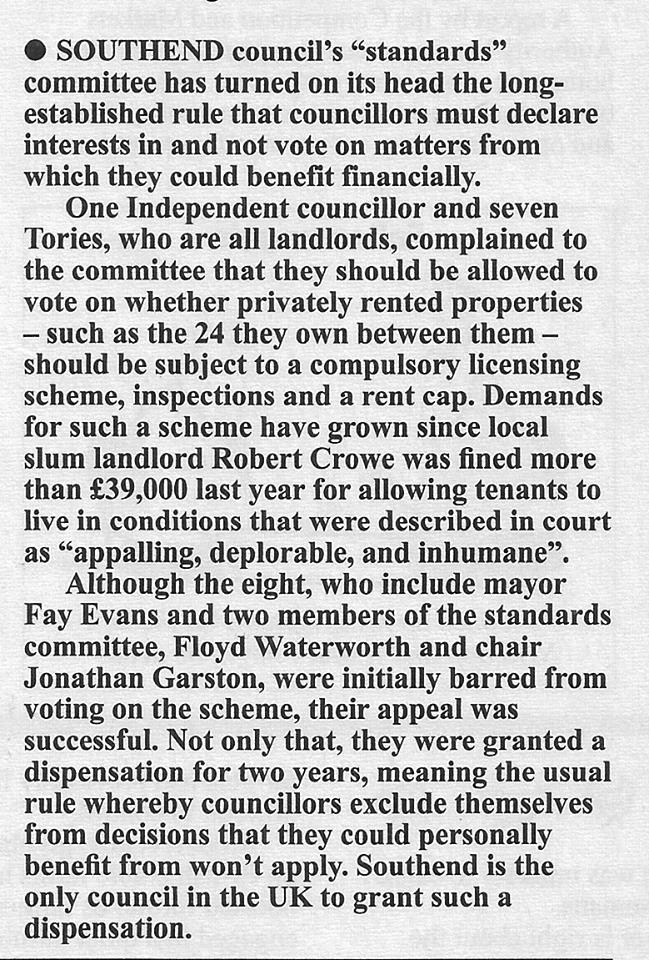 Southend named as a “rotten borough” | JRB Publications